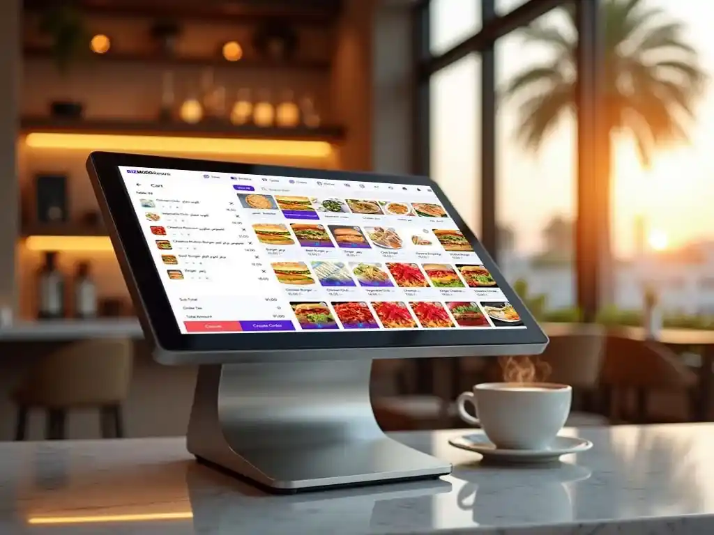 VAT-compliant cafeteria POS system with easy checkout process in UAE